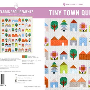 Pen Paper Tiny Town Quilt Pattern - Etsy