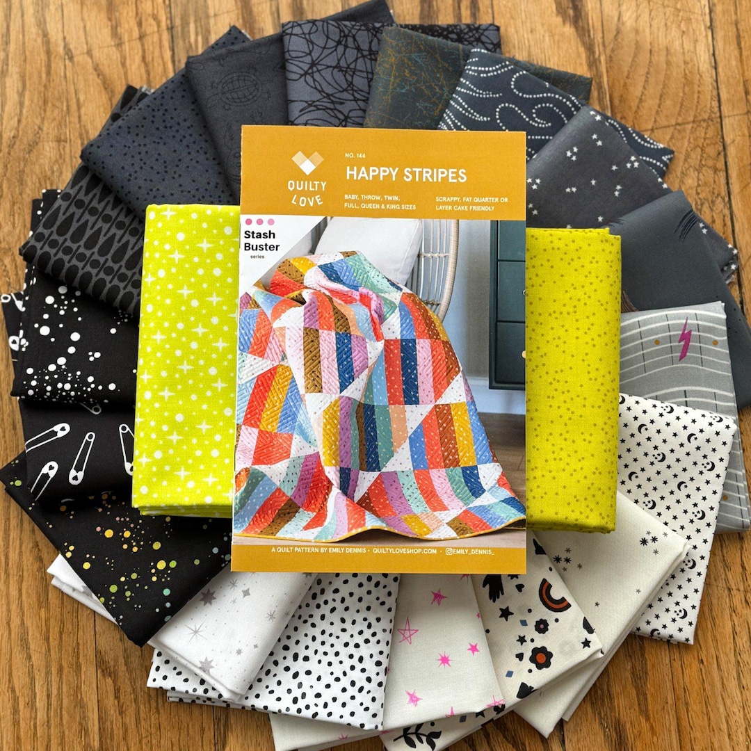 Happy Stripes Punk Quilt Kit - Etsy