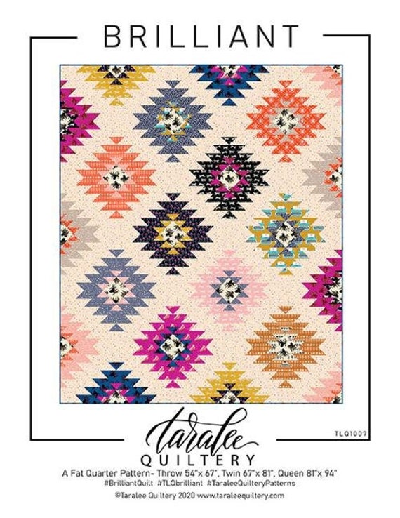 Brilliant Quilt Pattern by Tara Lee Quiltery - Etsy