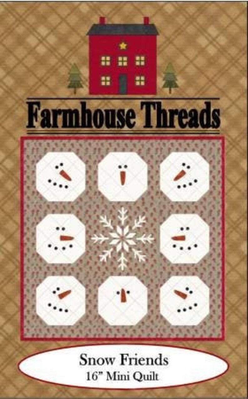 Snow Friends Mini Quilt by Farmhouse Threads | Etsy