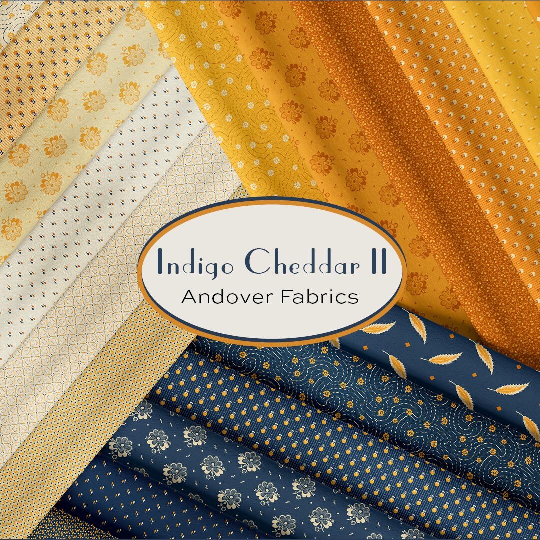 Indigo and Cheddar II Precuts by Andover Fabrics - Etsy