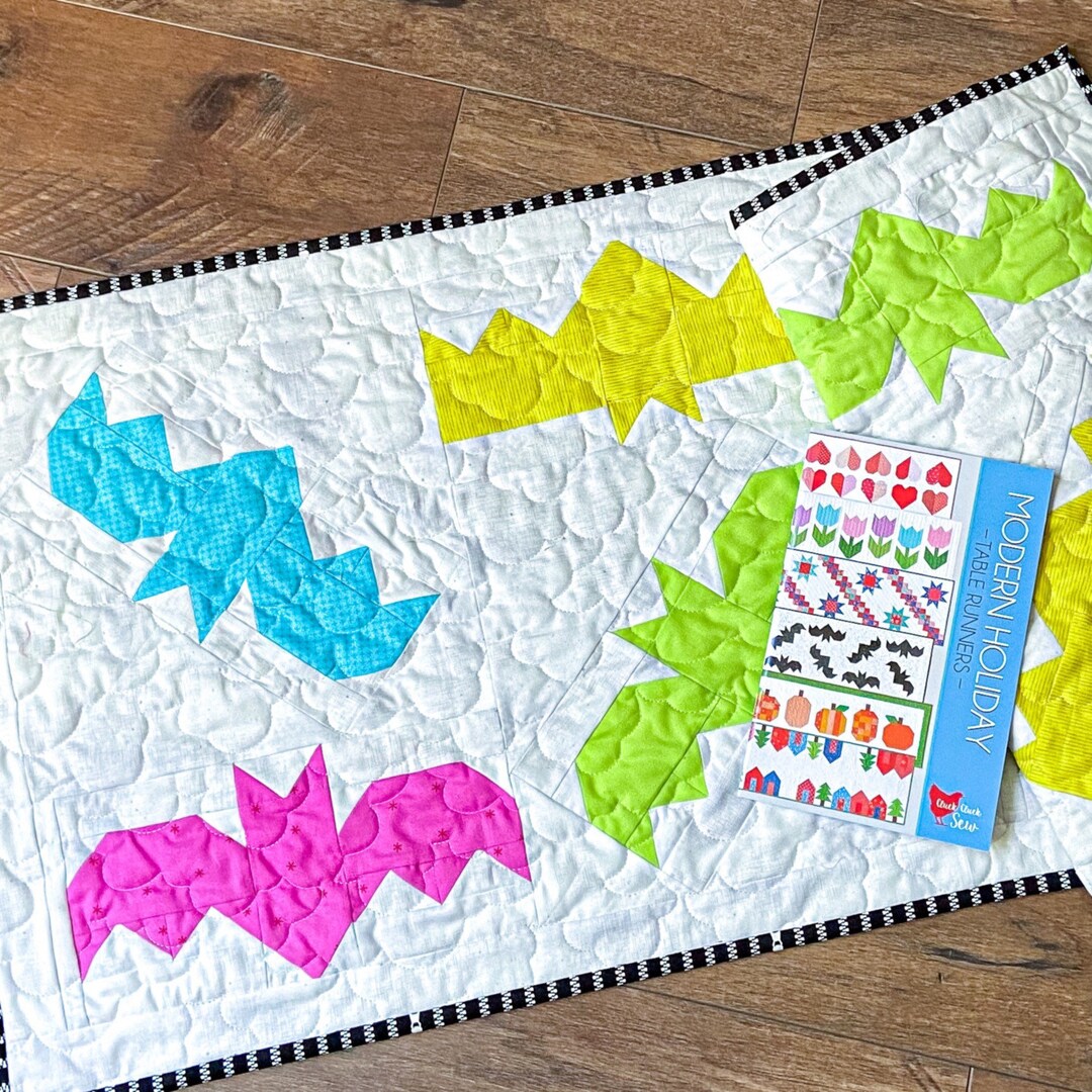 Halloween Bats Table Runner Kit Featuring Cluck Cluck Sew - Etsy