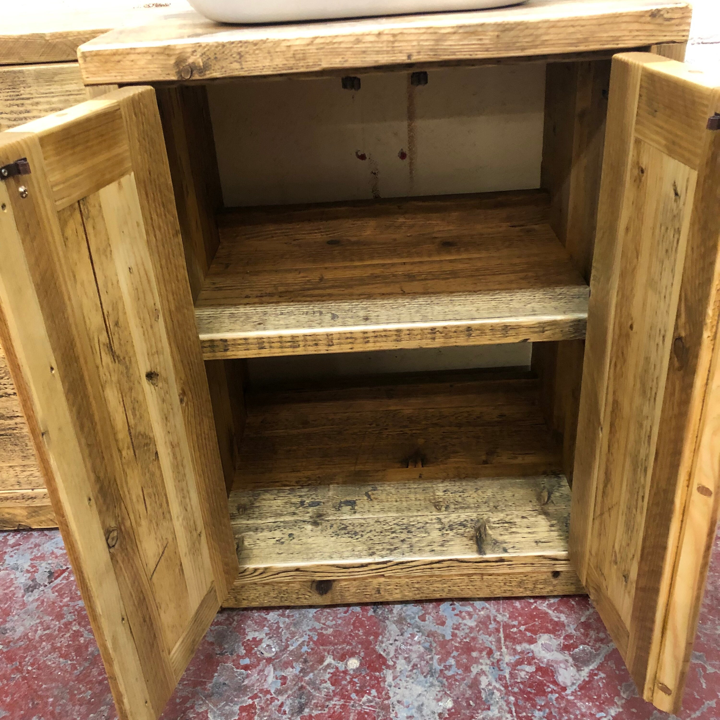 YORK COMBINED | Handmade Bathroom Furniture | Rustic Vanity unit ...