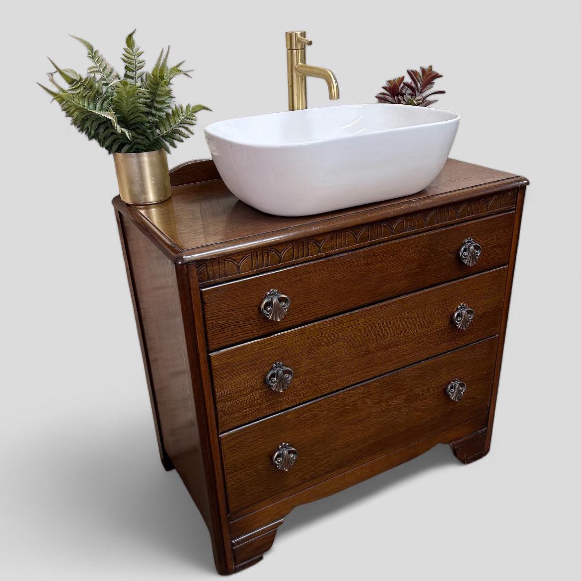 NEW ARRIVAL | Vintage Lebus Chest Of Drawers | Solid Oak Drawers ...