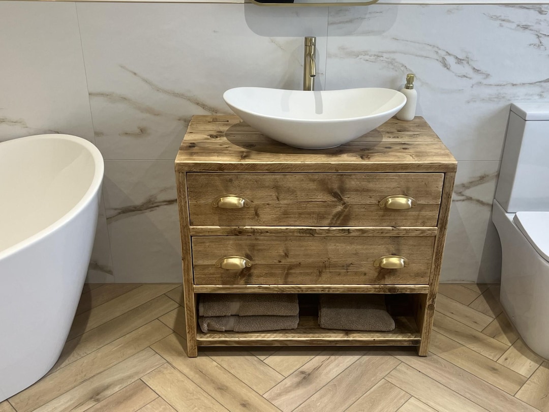 ABINGDON | Handmade Reclaimed Timber Furniture | Bathroom Vanity Unit ...