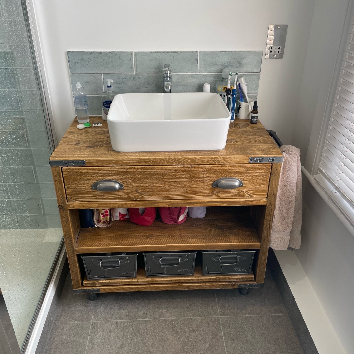 DULWICH | Handmade Bathroom Furniture | Bathroom cabinet | Rustic ...