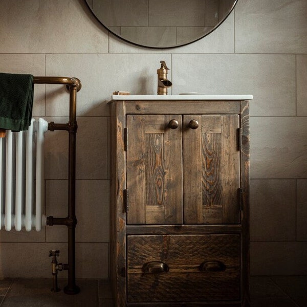 Upcycled Bathroom Vanity - Etsy UK