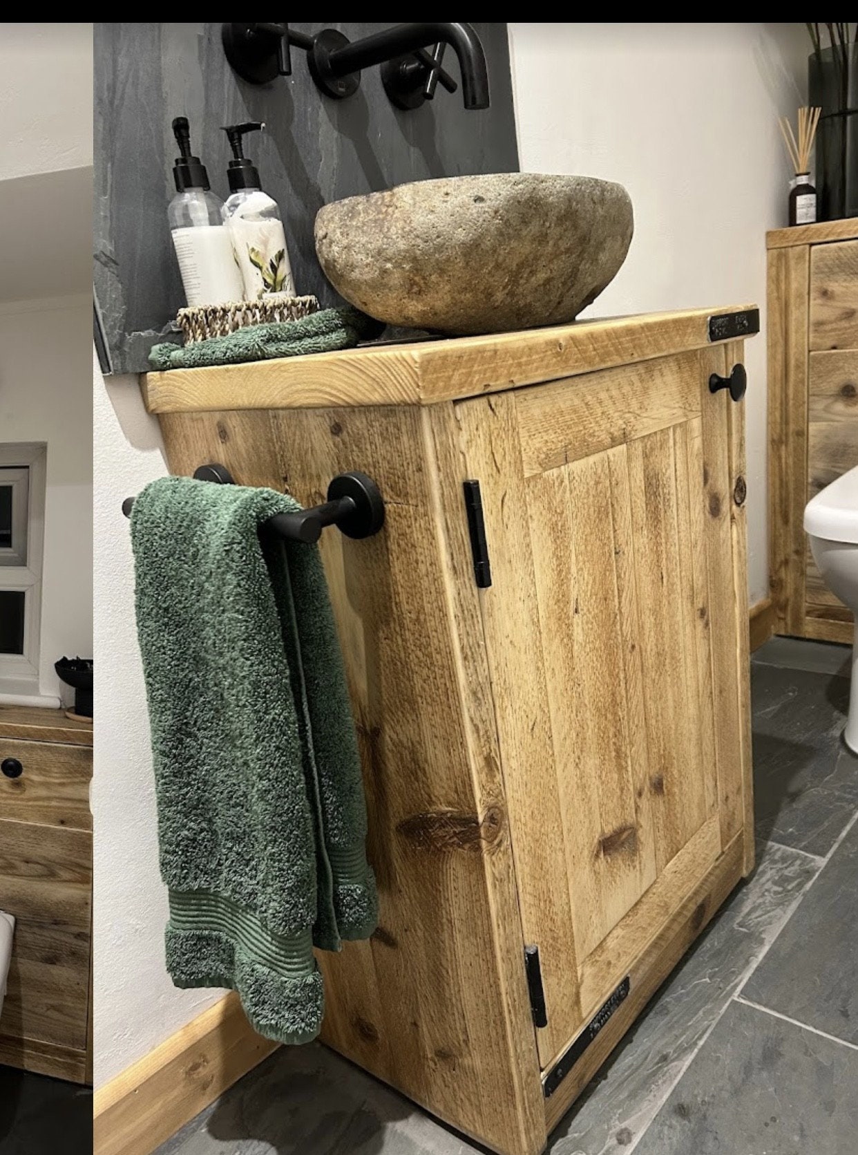 ALNWICK | Handmade Wooden Furniture | Bathroom Vanity Unit With Storage ...