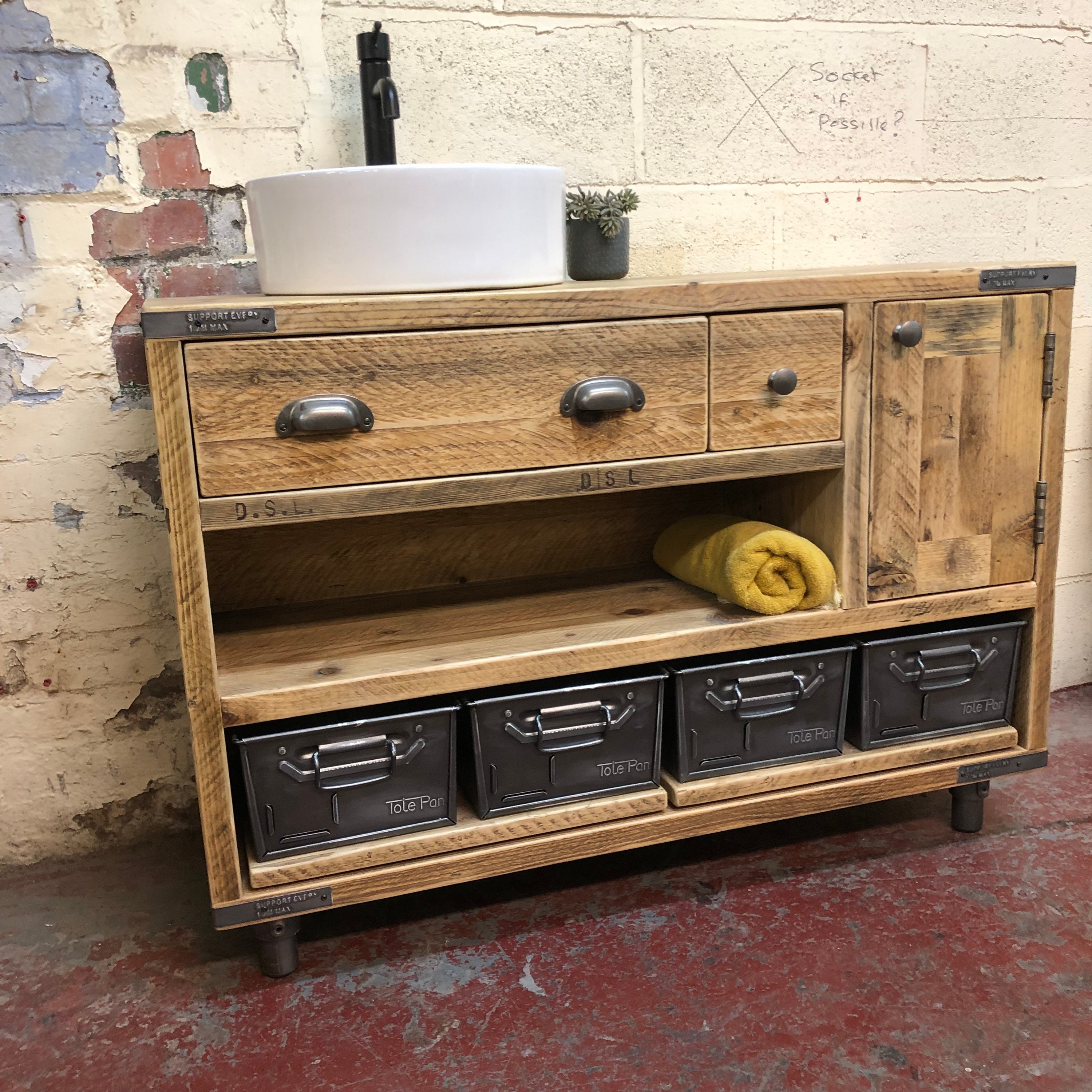 DULWICH 2 | Handmade Bathroom Furniture | Bathroom cabinet | Rustic ...