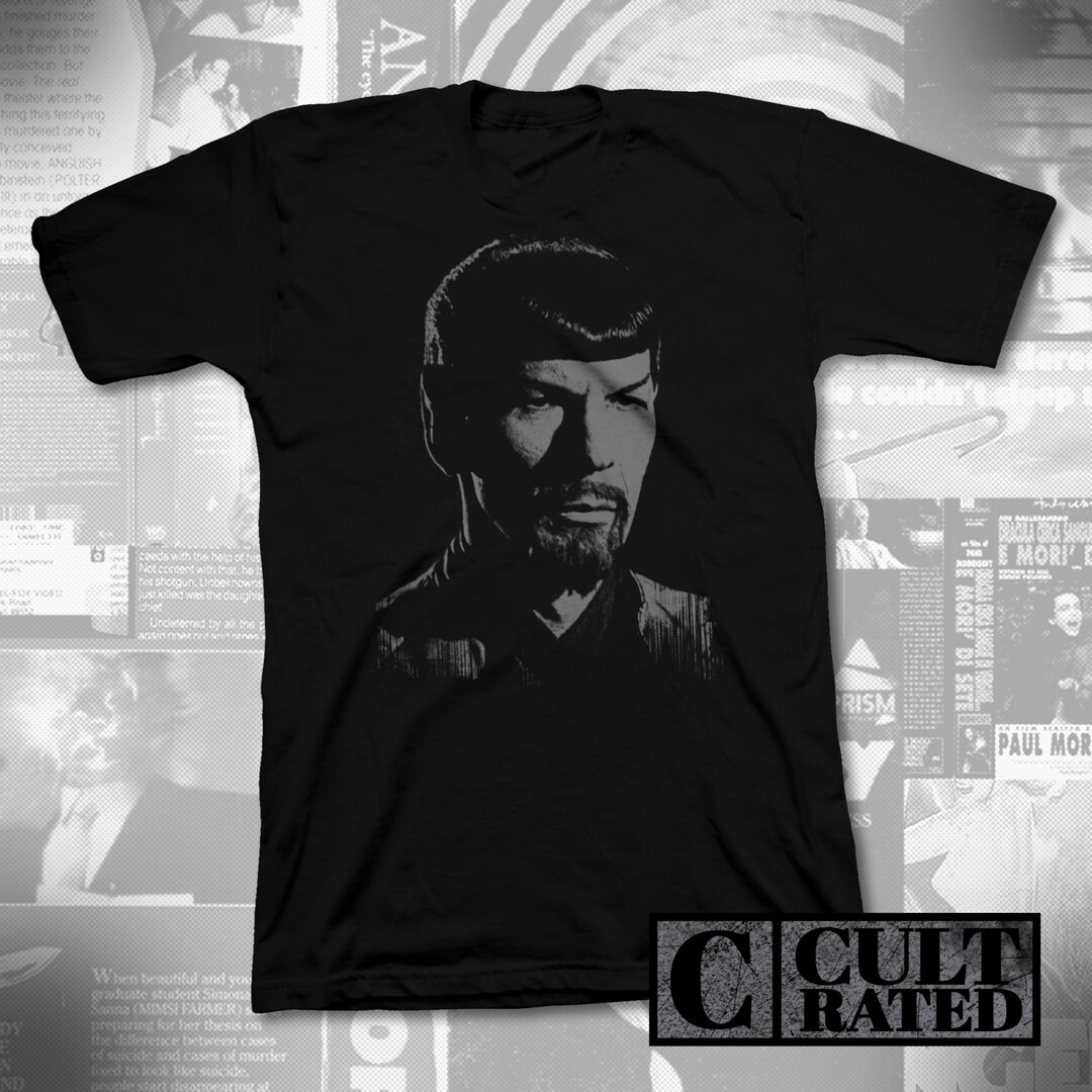 Star Trek Tshirt - Spock Tshirt - Scifi T Shirt - Hand Printed Tshirt ...