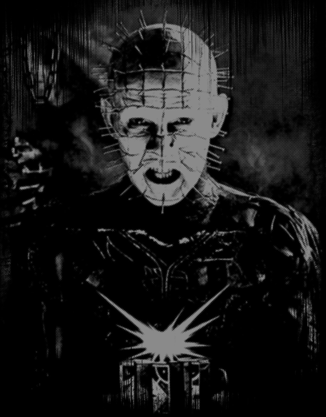 Hand-printed Hellraiser Pinhead T-shirt: Cult Classic Horror - Etsy