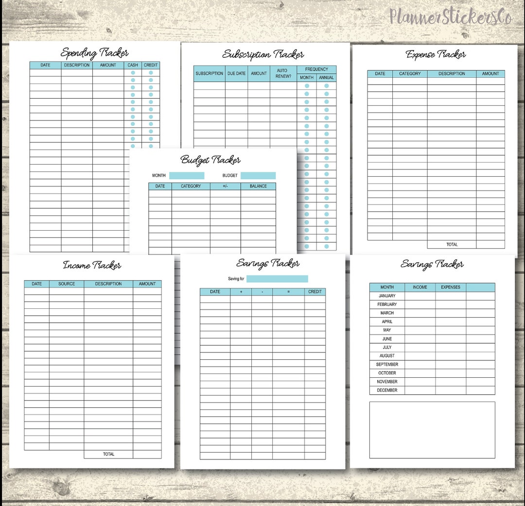 Printable Expense Tracker | Organized Expense Categories | Budget ...