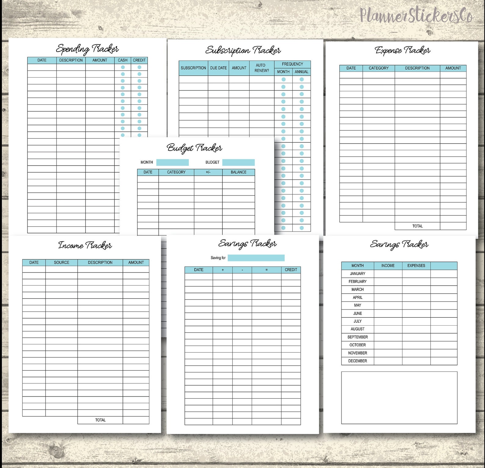 Printable Expense Tracker | Organized Expense Categories | Budget ...