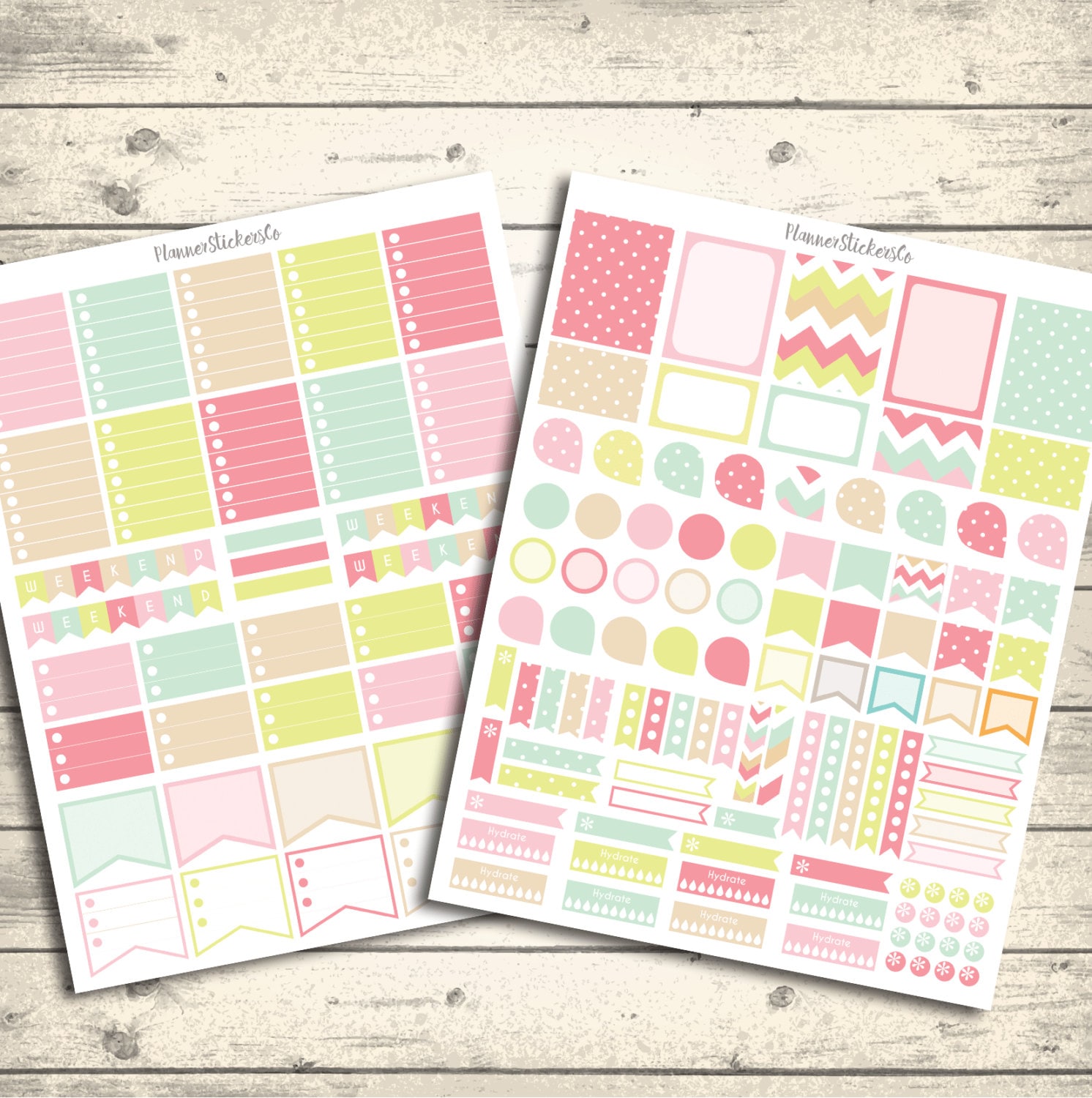 Monthly Kit Printable Planner Stickers Erin Condren Planner | Etsy