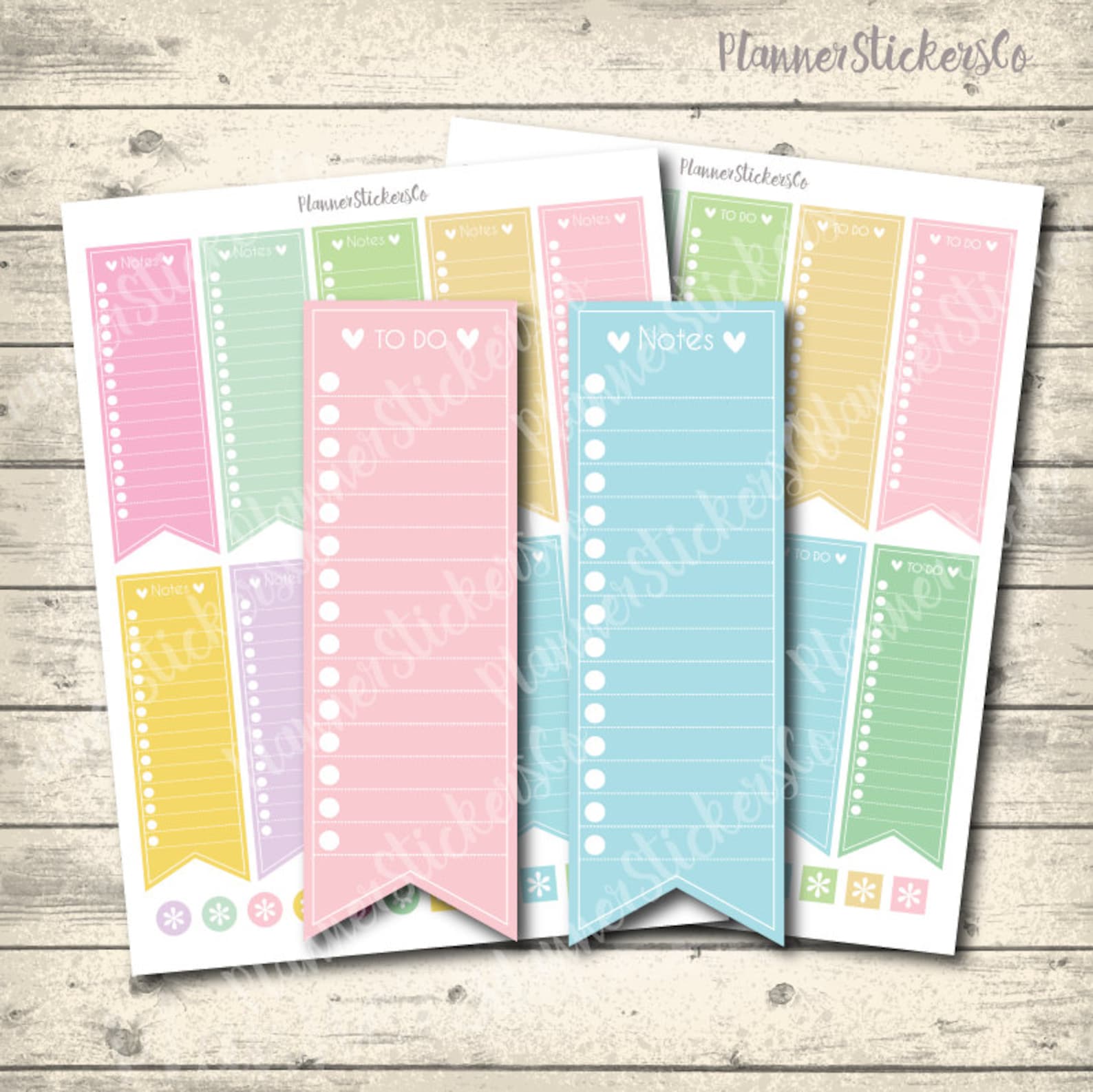Sidebar Checklist, to Do Checklist, Notes Stickers, Erin Condren ...