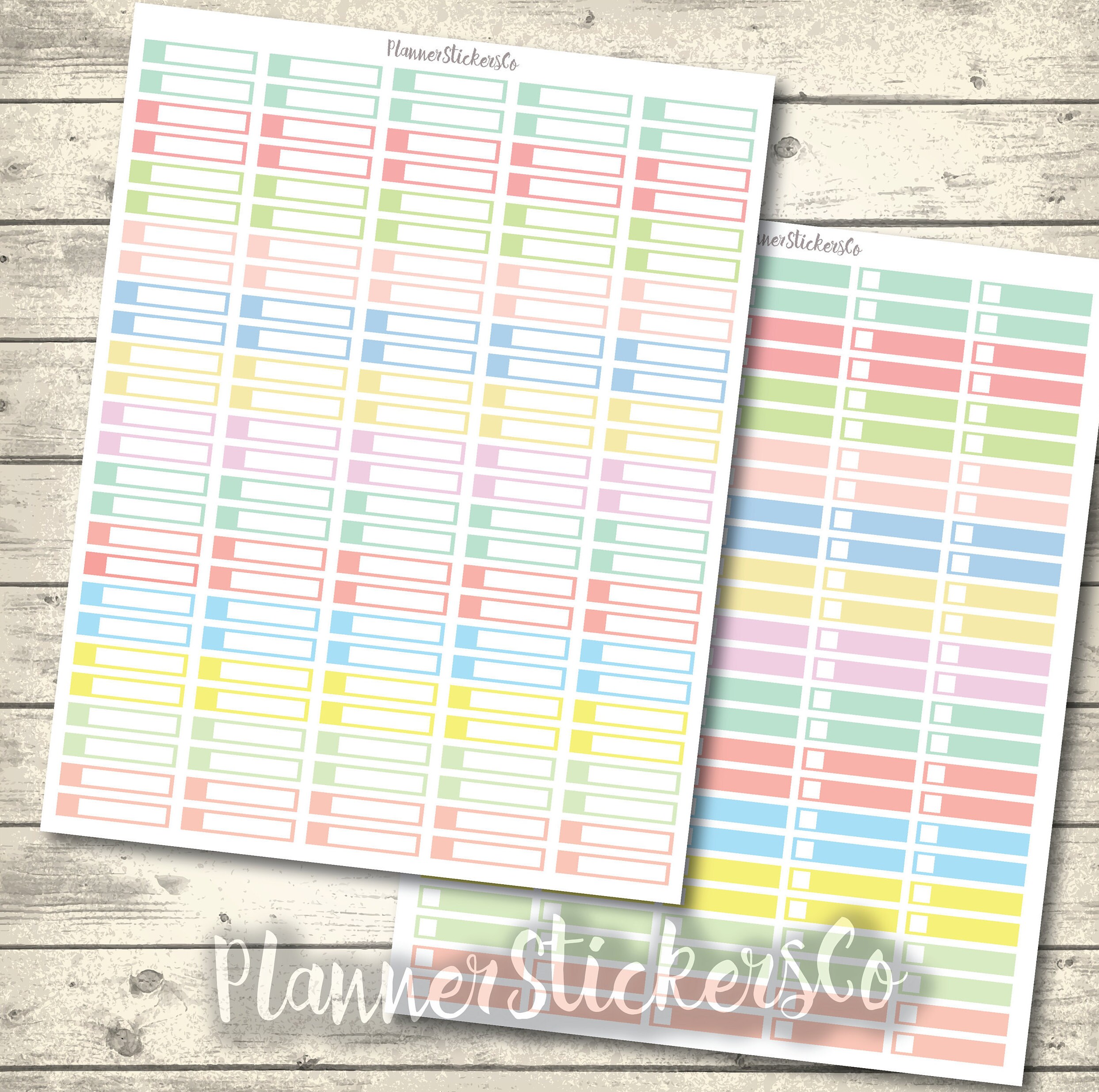 Reminder Planner Stickers PRINTABLE JPG, PNG, Pdf Blank Reminder Boxes ...