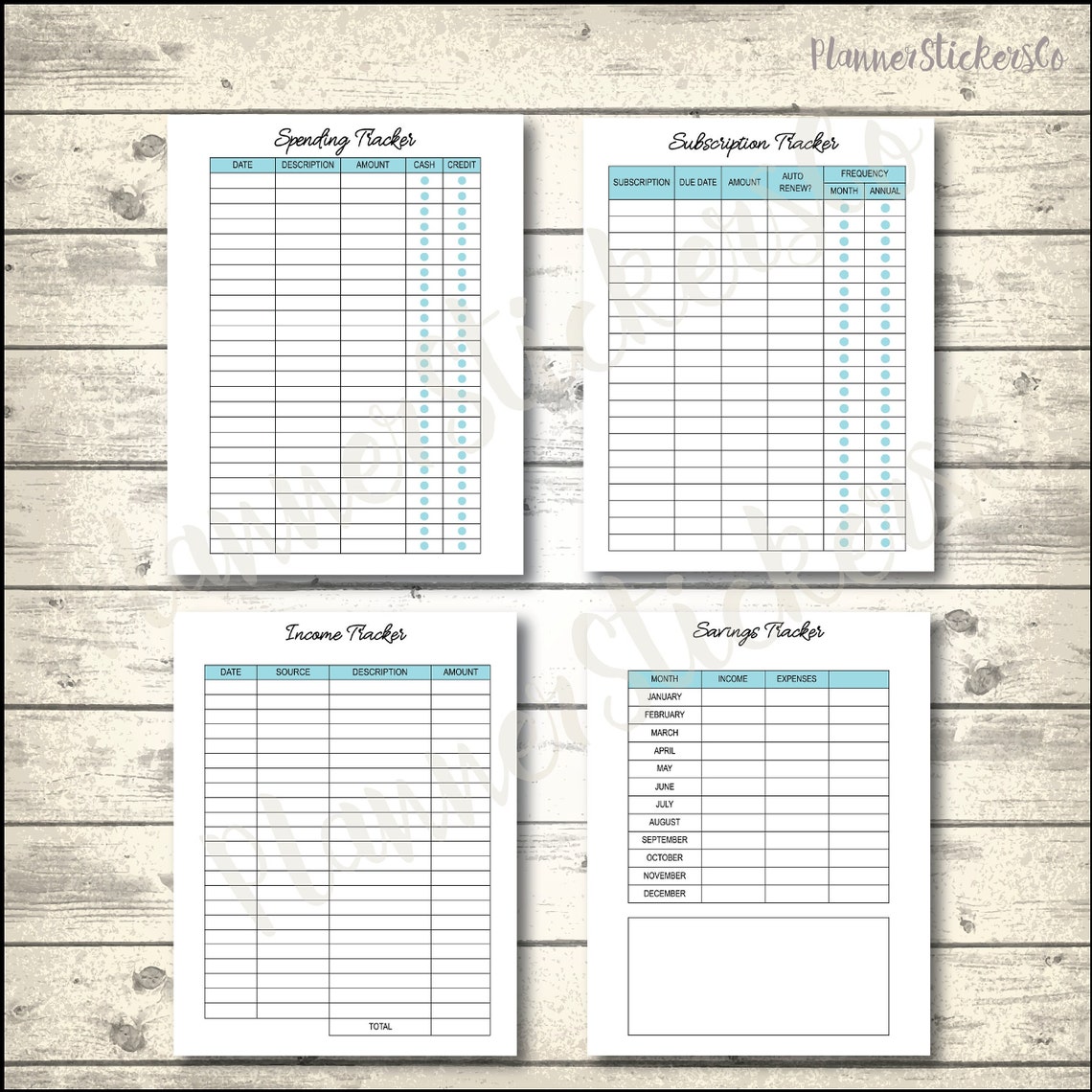 Printable Expense Tracker | Organized Expense Categories | Budget ...