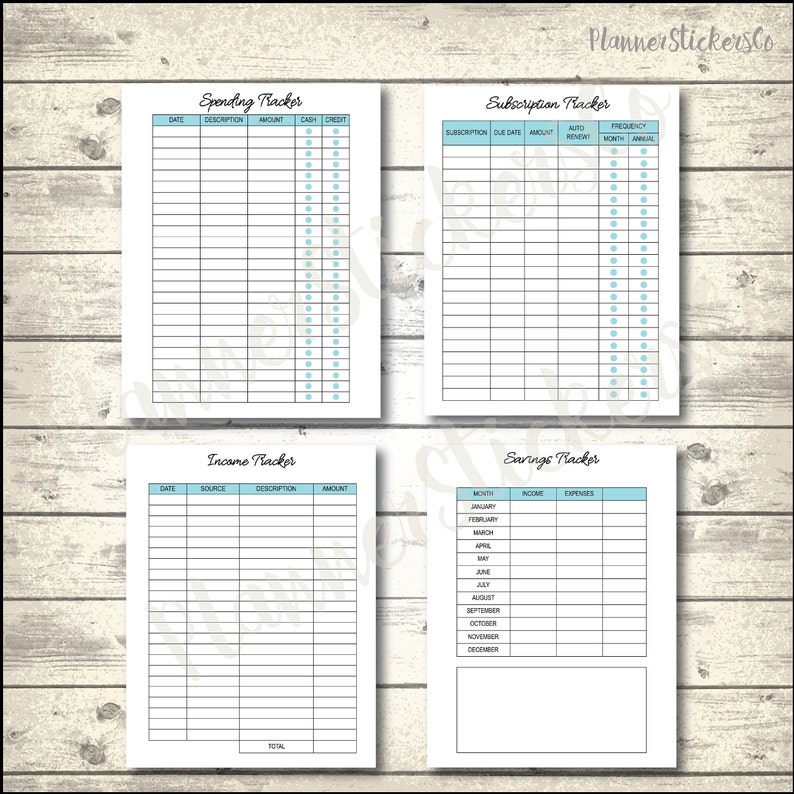 Printable Expense Tracker | Organized Expense Categories | Budget ...