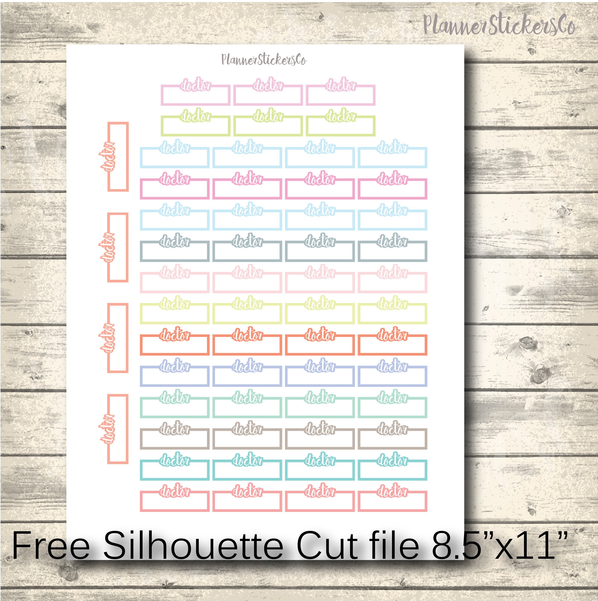 Script Doctor Appointment Reminder Planner Stickers, Script Box Sticker ...