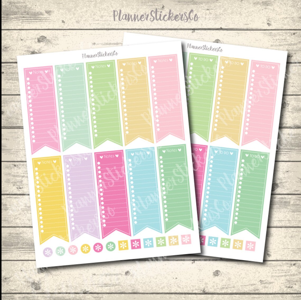 Sidebar Checklist, to Do Checklist, Notes Stickers, Erin Condren ...