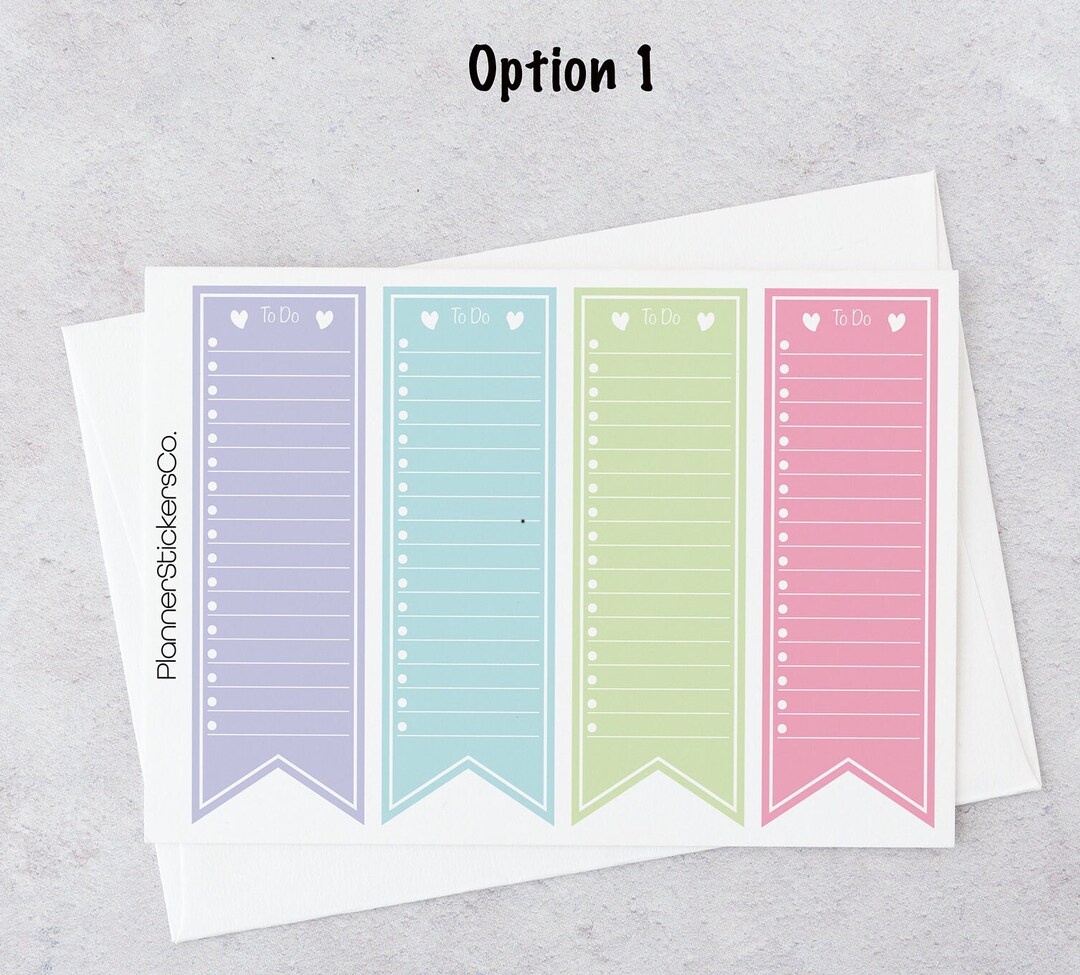 Sidebar Checklist, to Do Checklist, Notes Stickers, Erin Condren ...