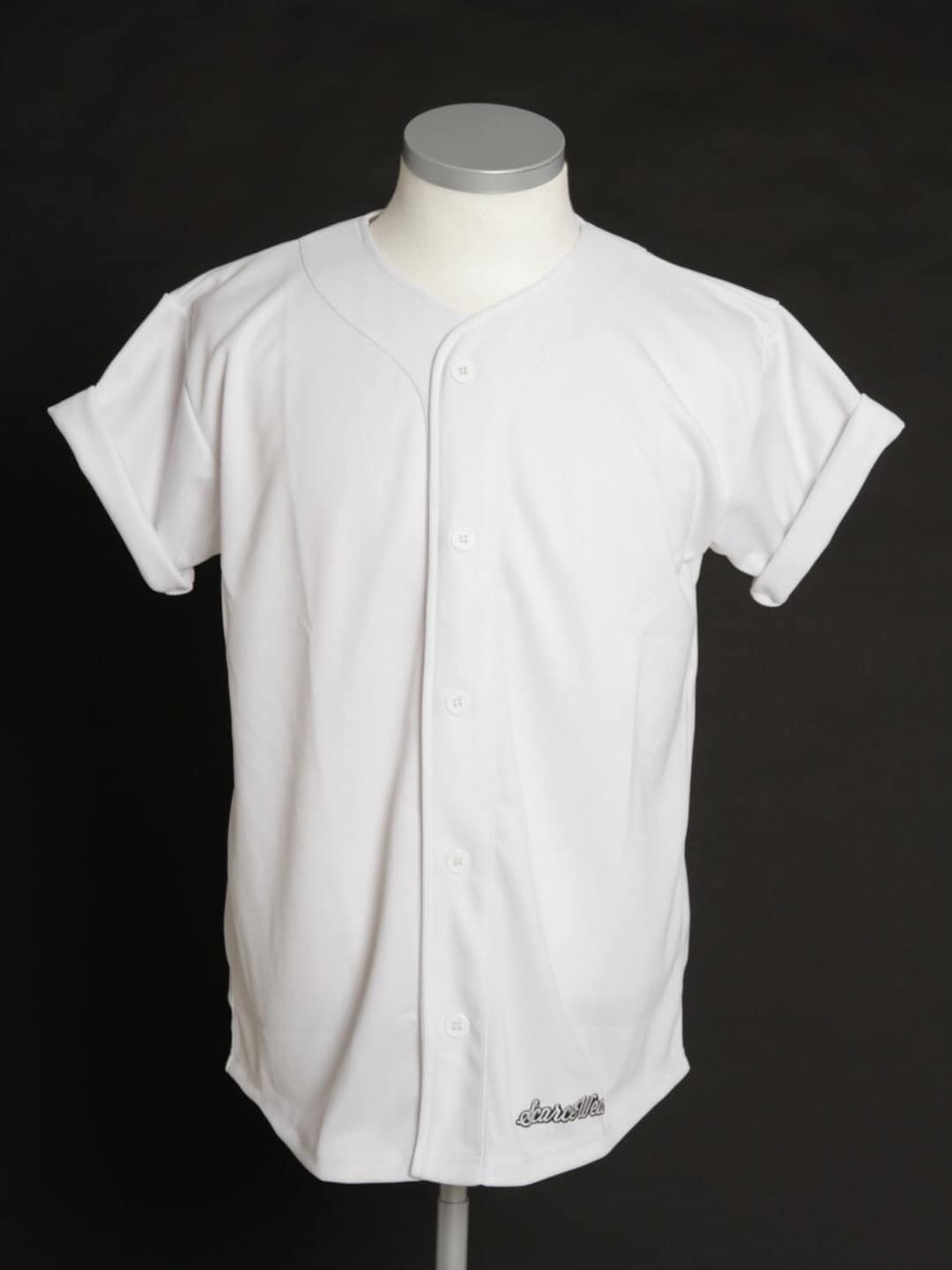 Scarcewear Signature Men's Plain White Baseball Jersey Shirt Size S-6XL ...