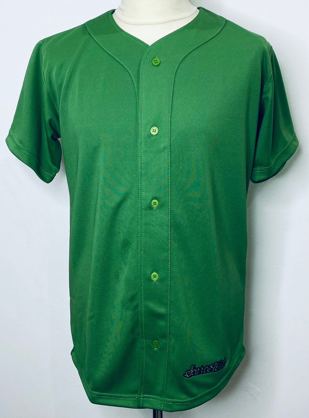 Scarcewear Signature Plain Green Baseball Jersey Shirt Size S-6XL - Etsy