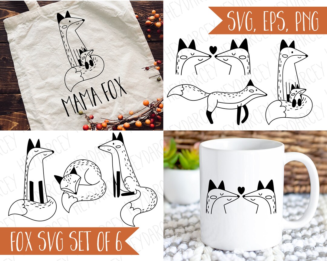 Fox SVG, Fox SVG for Cricut, Fox Graphic, Fox Clipart, Fox Printable - Etsy
