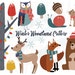 Winter Woodland Critters Clipart, Winter Animals, Christmas Clip Art - Etsy