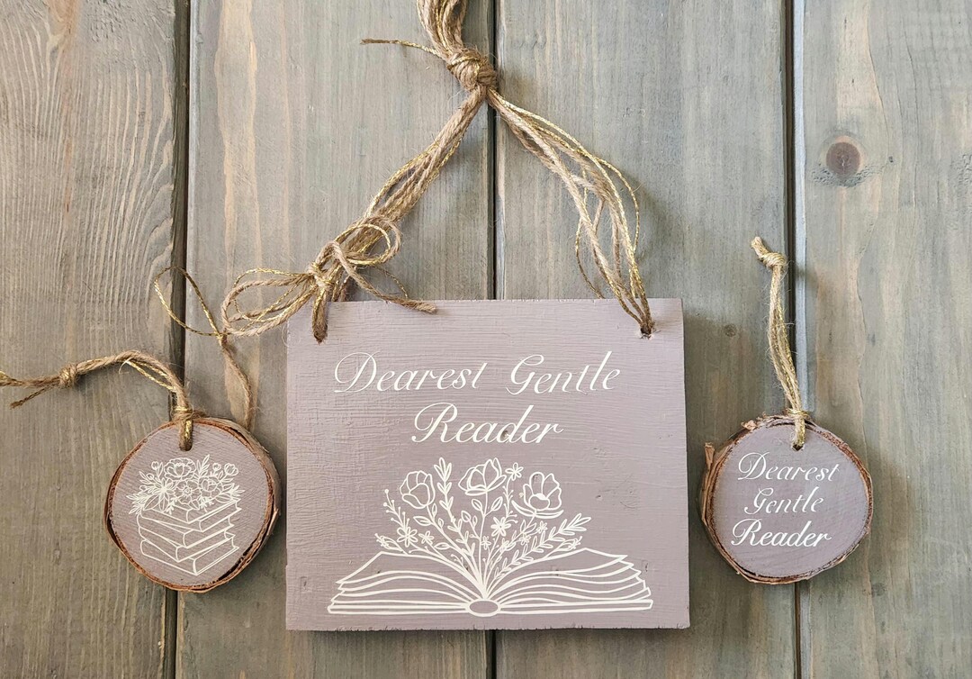 Dearest Gentle Reader, Wall Hanging, Lover of Books, Reader, Bridgerton ...