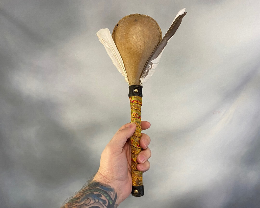 Buffalo Spirit Blessing Rattle, Three Spirit Rattle, Shamanic Rattle ...