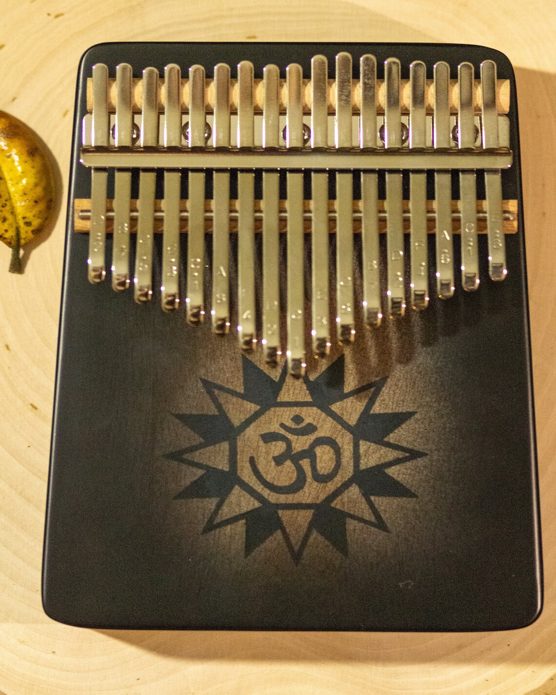 17 Key Kalimba Thumb Piano om Symbol Finger Hand - Etsy