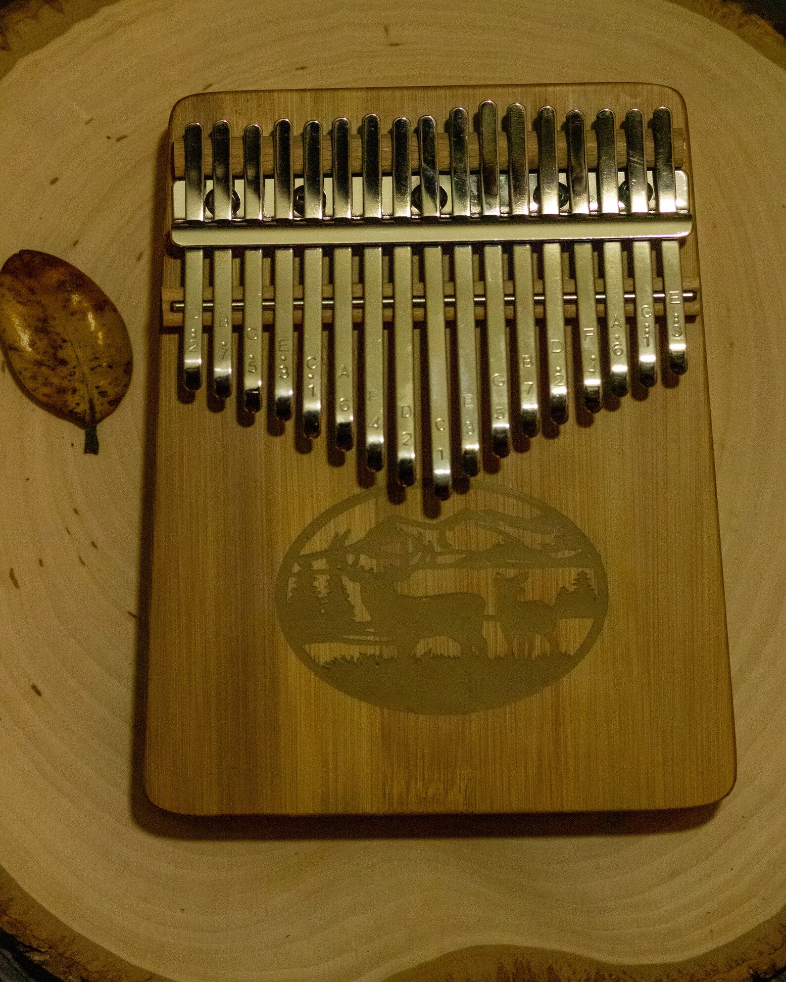 17 Key Kalimba Thumb Piano Deer Scene Finger Hand Piano - Etsy