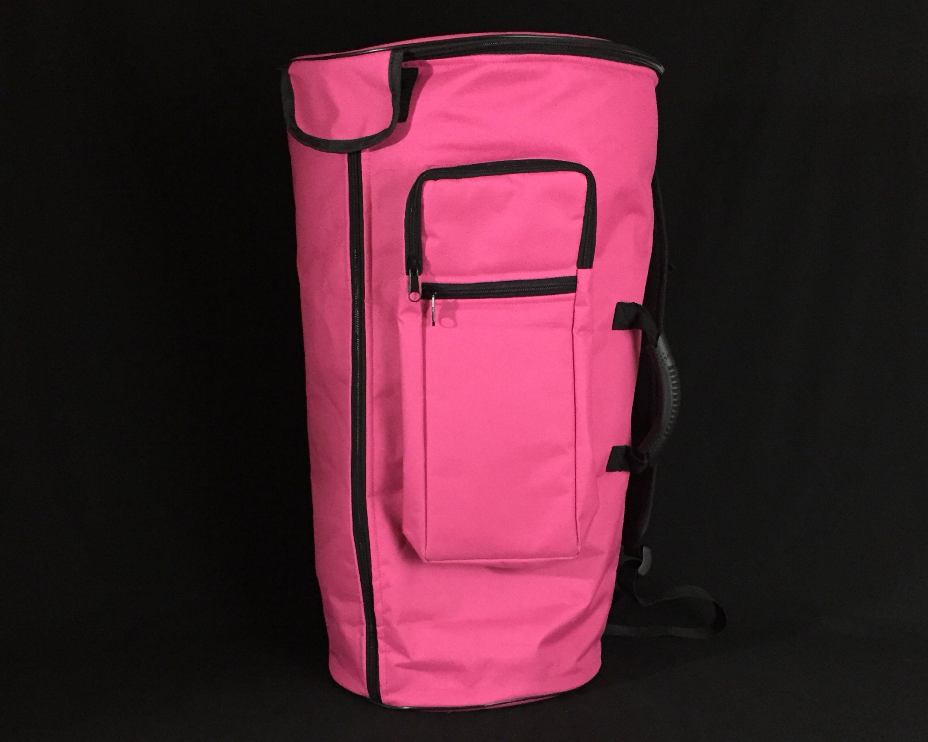 Large Pink Djembe Bag.... Backpack Straps Easy Zipper Front - Etsy
