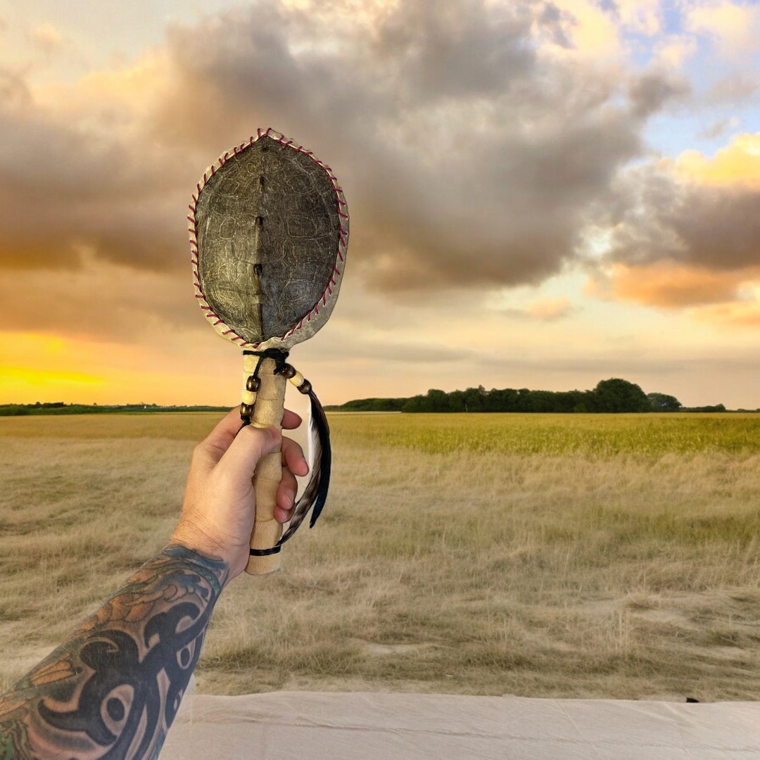 Authentic Shamanic Turtle Shell Rattle Handcrafted With Natural ...