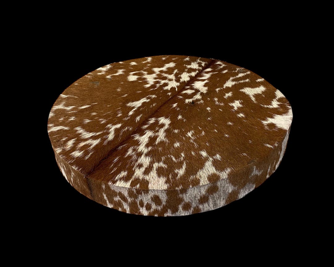 Handcrafted 18" Viking-style Goat Skin Drum | Traditional Haired Frame ...