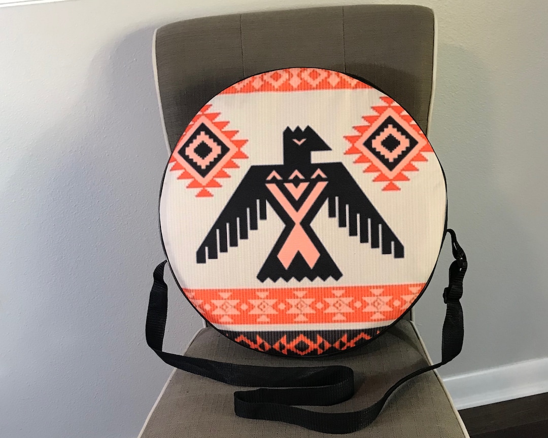 14, 16, 18 Inch Handmade Frame Drum Bag, Thunderbird Spirit, Shamanic ...