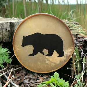 18 Inch Shaman Bear Spirit Frame Drum Journey Healing Ritual Drum ...