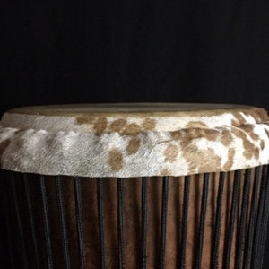 Goat Skin Rawhide Natural Haired Pre-cut Round for Drums… Djembes ...