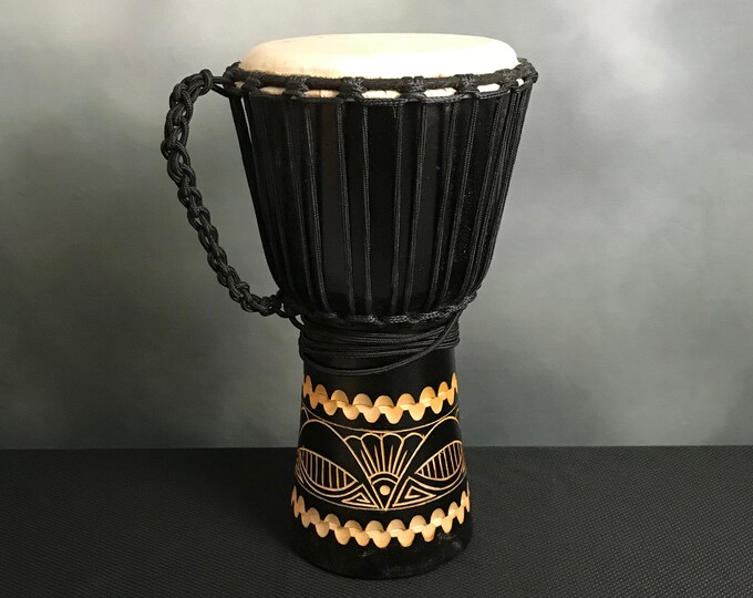 Handcrafted 16" Tall Djembe Drum... Travel Size for All Ages - Etsy