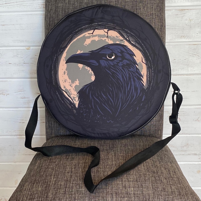 Shaman Drum With Raven - Etsy