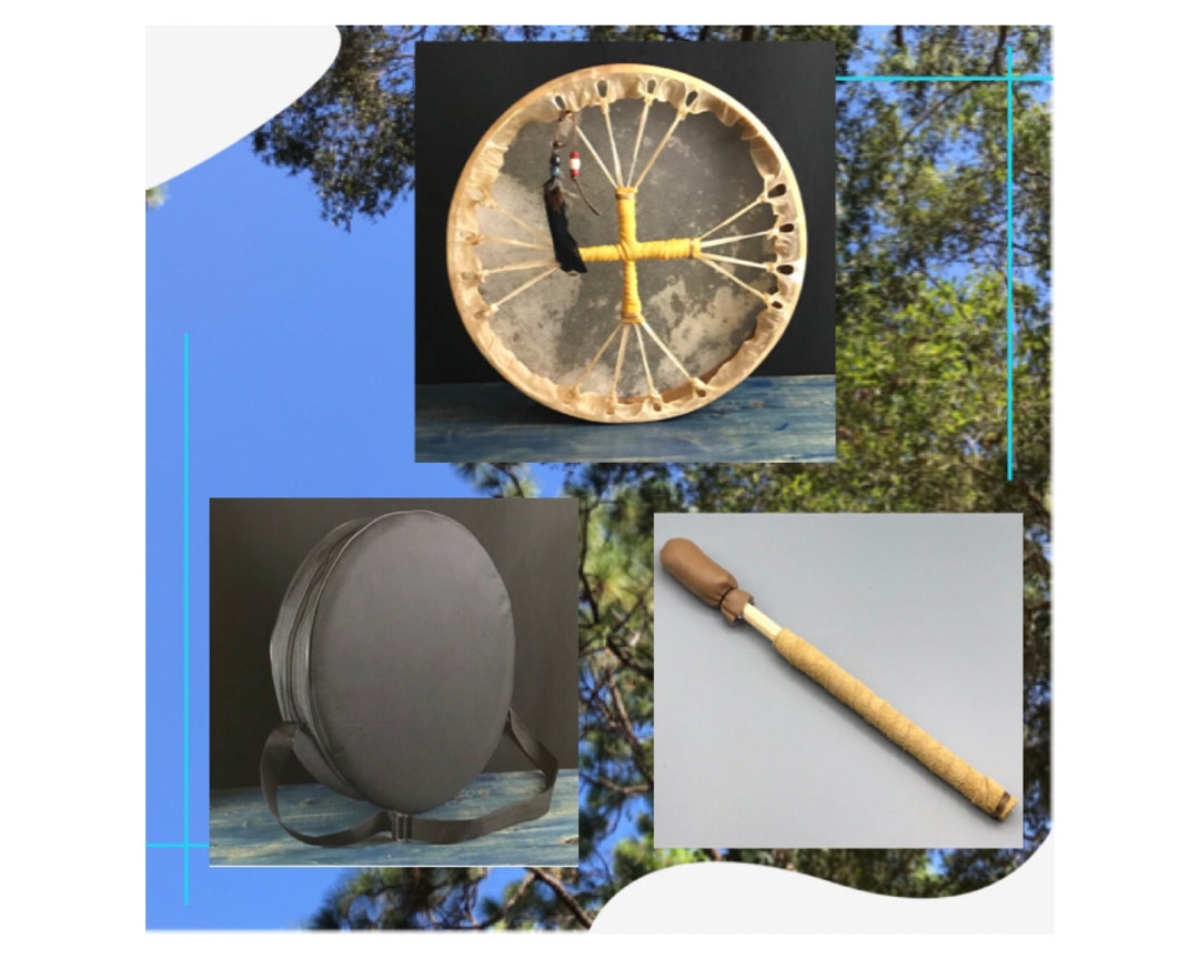 16 Inch Shaman Frame Drum Journey Healing Ritual Drum Premium Quality ...