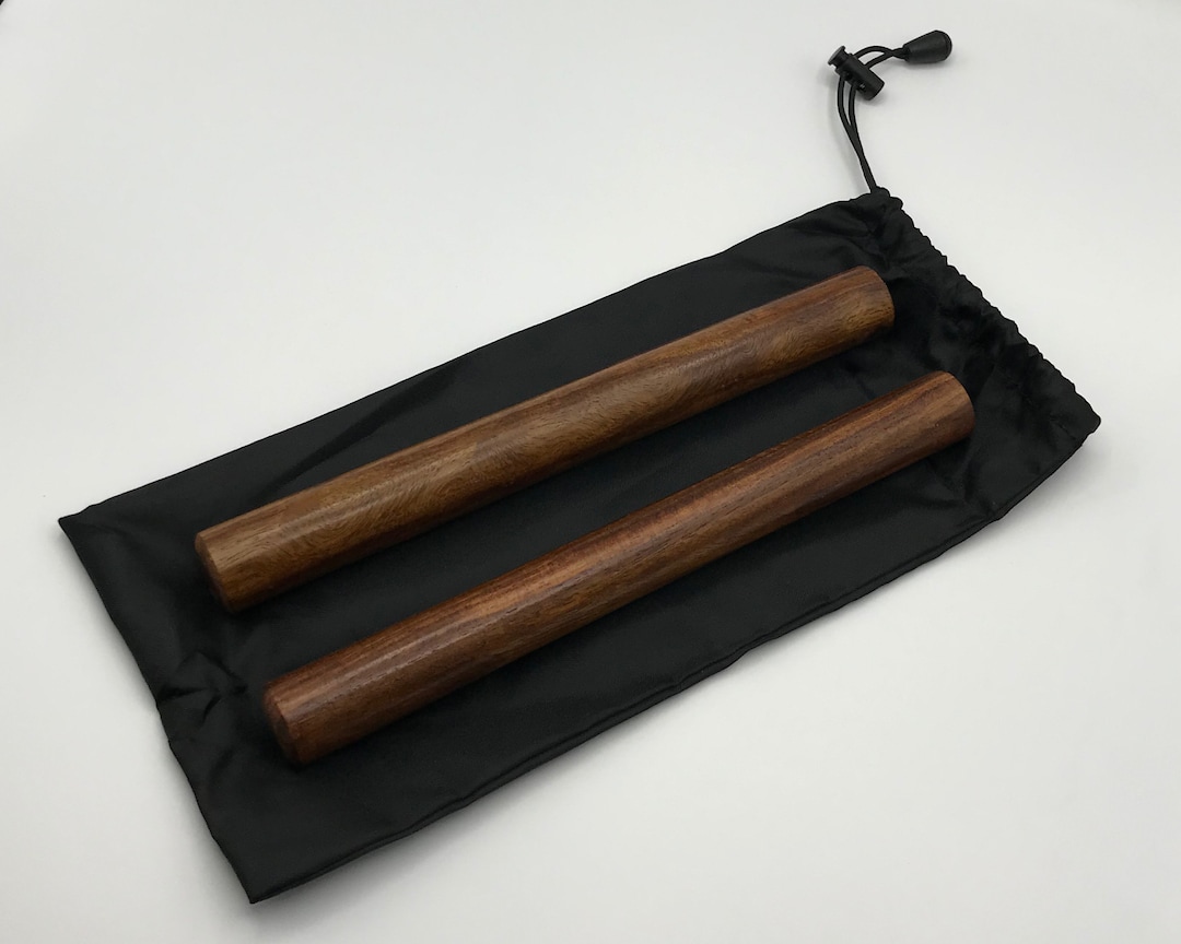 Handcrafted Rosewood Claves: Traditional Rhythm Sticks With Storage ...
