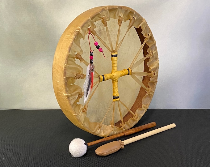 16 Inch Shaman Frame Drum - Journey Healing Ritual Drum - Premium ...