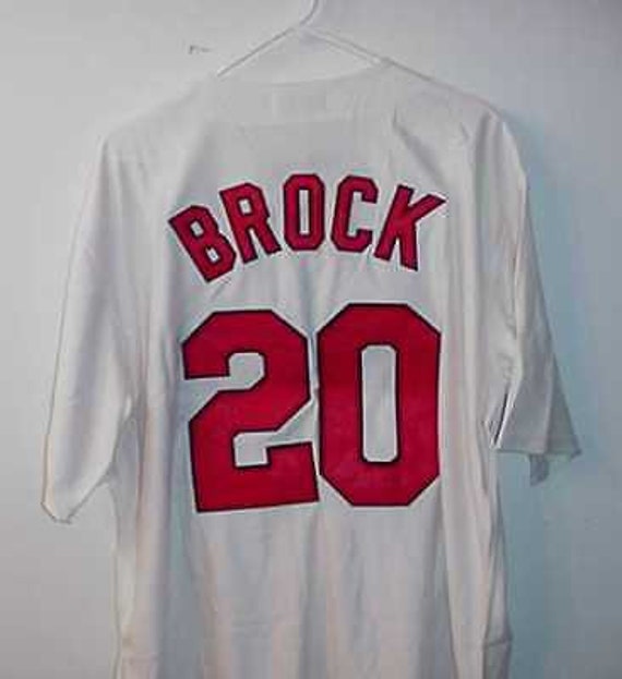 Memorabilia LOU BROCK St Louis Cardinals Jersey Old Stock with tags Art ...