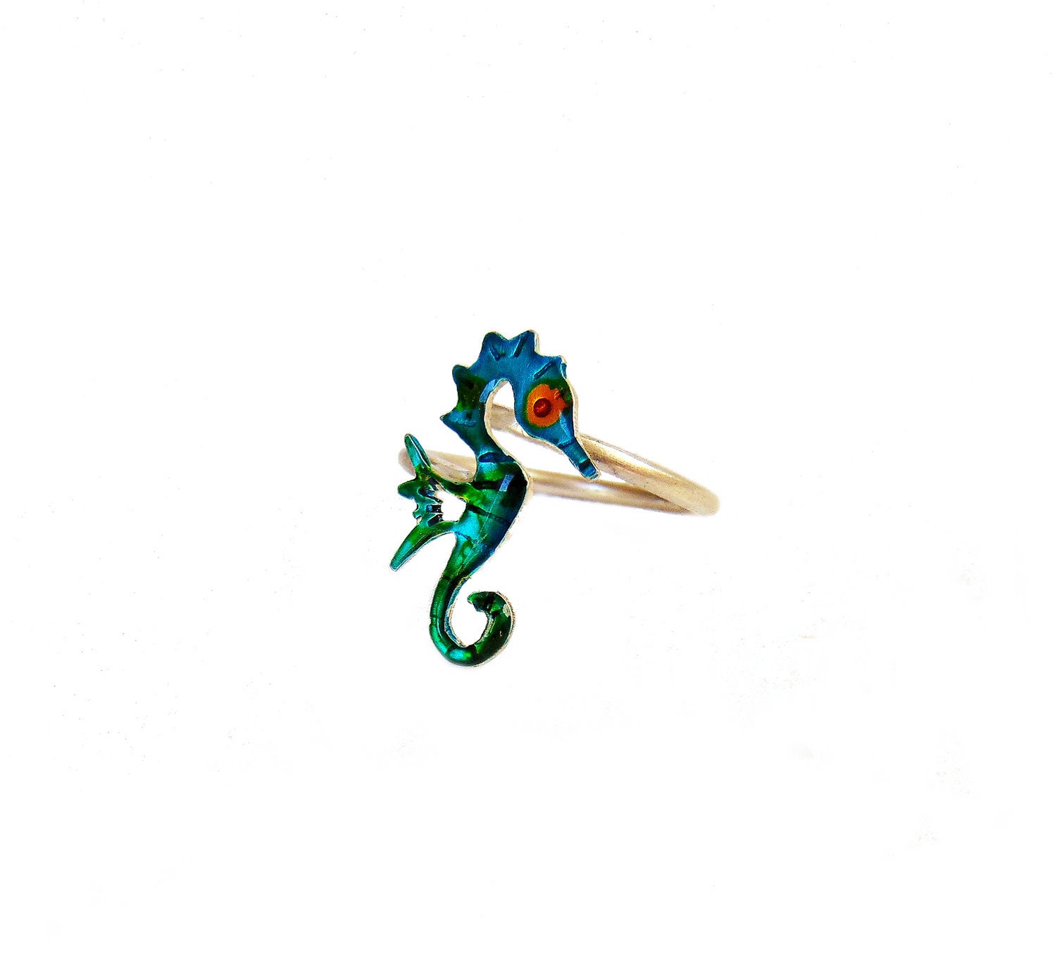 Seahorse Ring Sterling Silver Jewelry Gift Ocean Ring Sea - Etsy UK