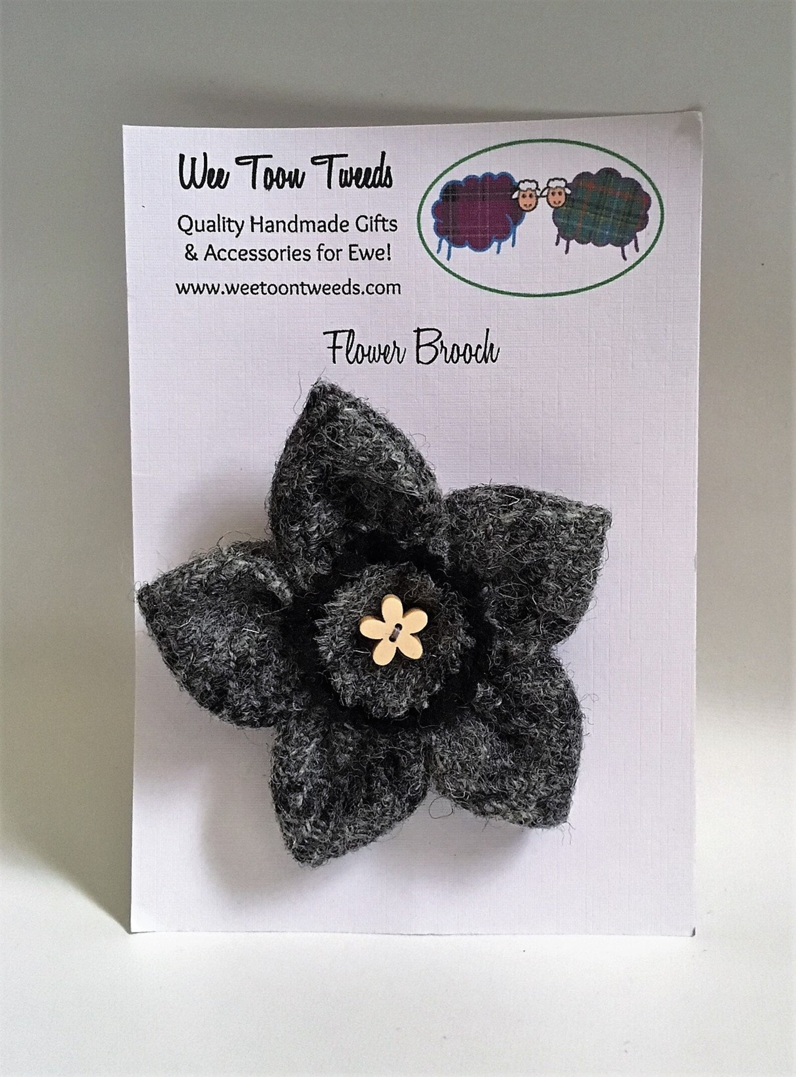 Quality Handmade Harris Tweed Flower Brooch (style 2),corsage, Mother's ...