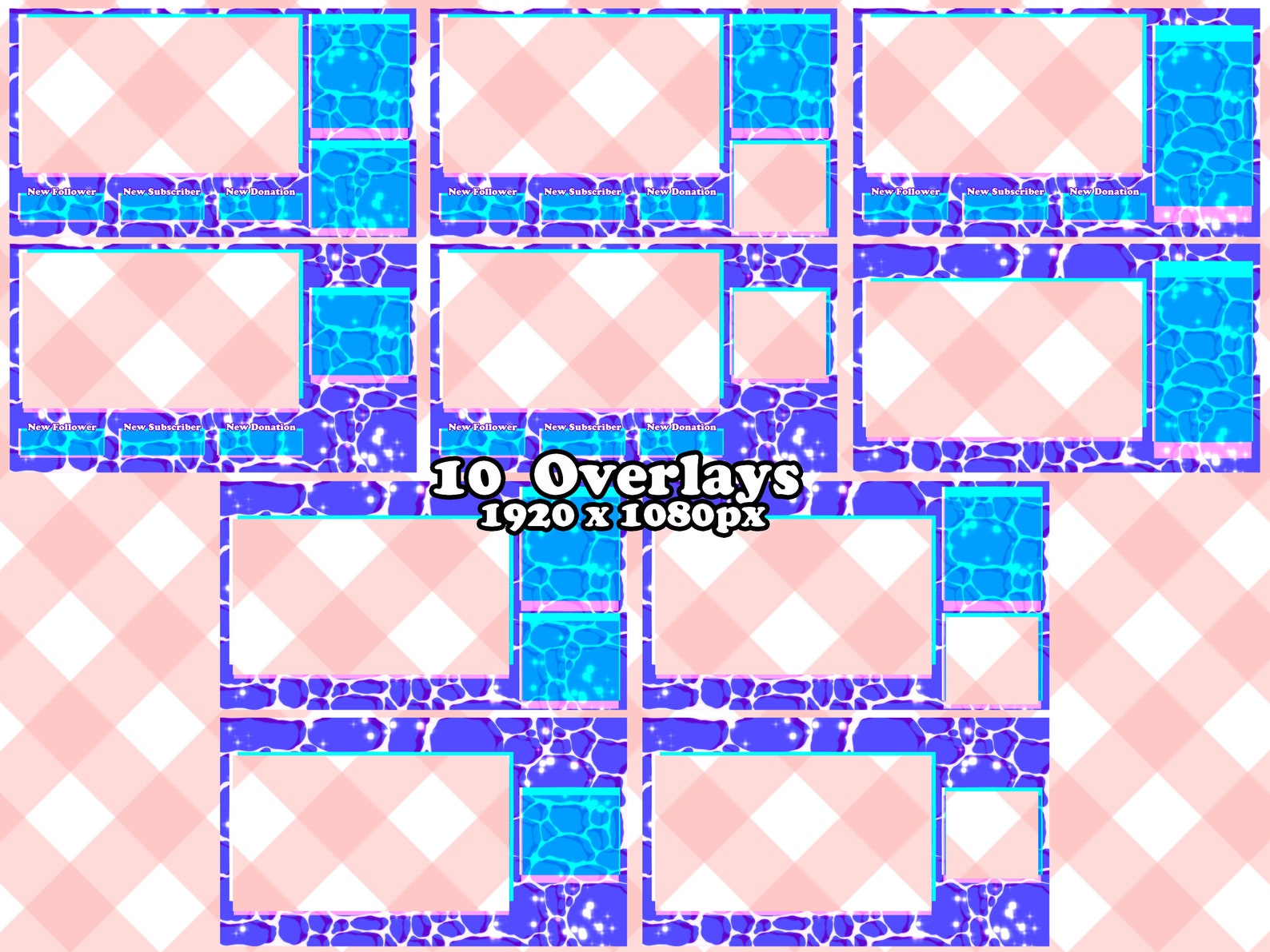 Stream Overlay Set Pool Time Ready-to-use for Streaming - Etsy