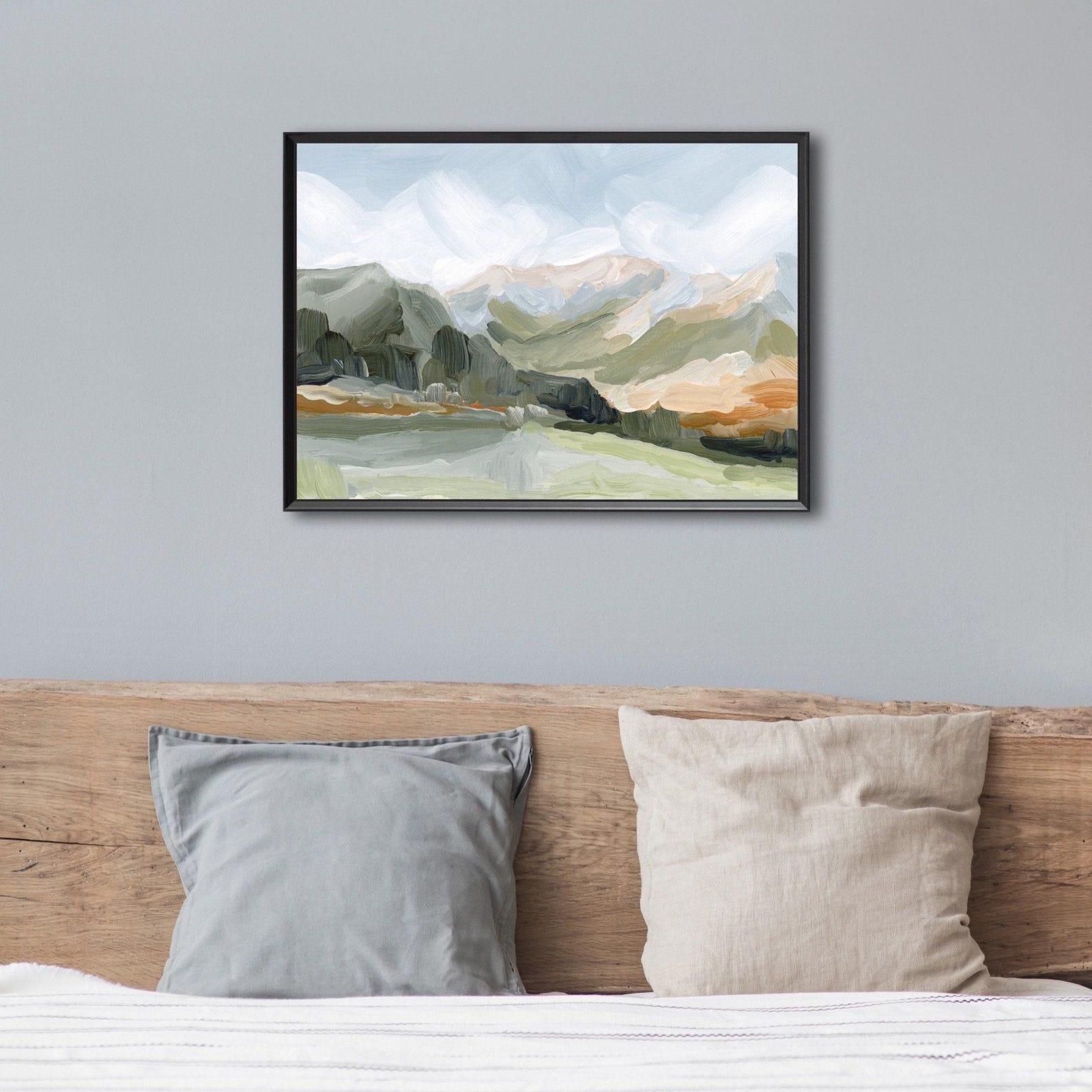 Wasatch Mountain Art Print: Abstract Utah Landscape Painting - Etsy