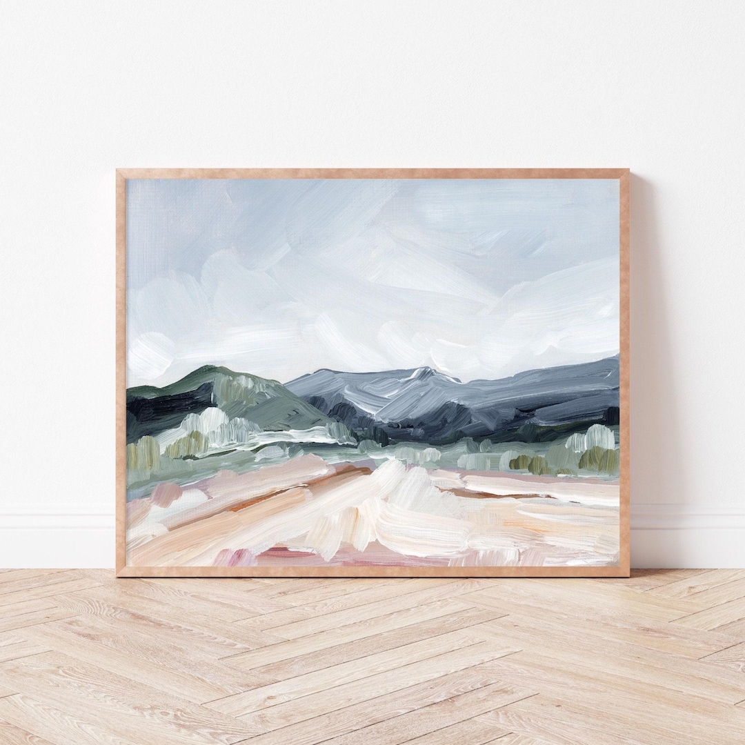 Snowdrift Art Print Colorado Mountain Art, Winter Landscape Painting ...